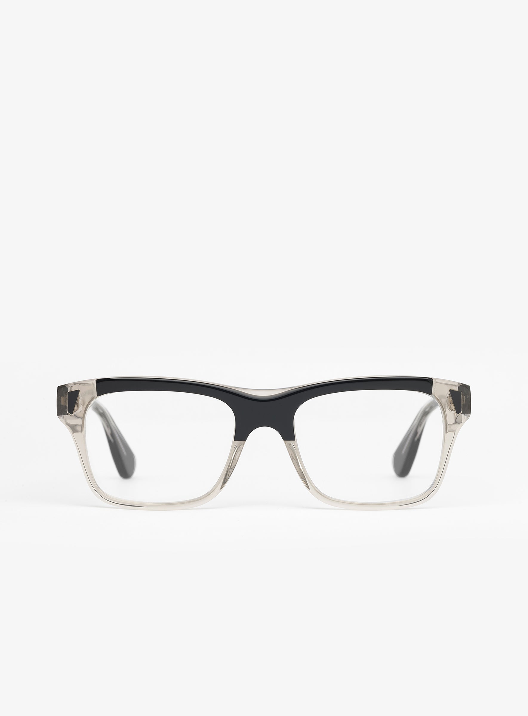 HAWK Eyeglasses in Transparent and Black Color | PORTRAIT®